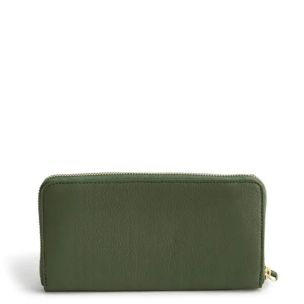 VERA BRADLEY Continental Wallet In Bronze - Green