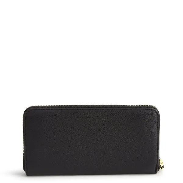 VERA BRADLEY Continental Wallet In Moonless Night - Black