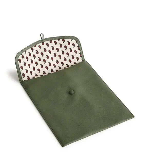 VERA BRADLEY Small Envelope Tech Sleeve In Bronze - Green