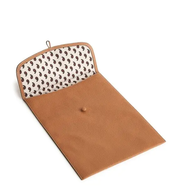 VERA BRADLEY Large Envelope Tech Sleeve In Roasted Pecan