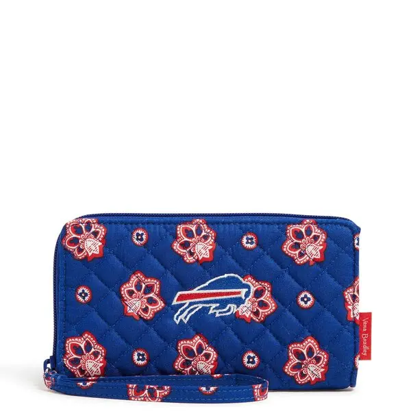 VERA BRADLEY Nfl Rfid Front Zip Wristlet In Buffalo Bills Bandana - Multicolor