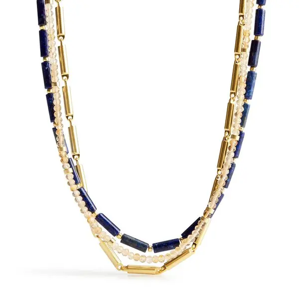 VERA BRADLEY Lapis Layered Bead Necklace