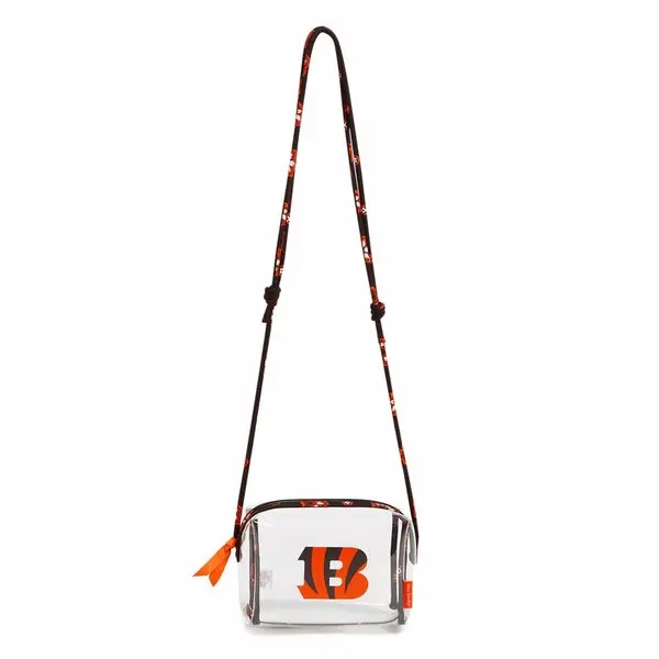 VERA BRADLEY Nfl Cincinnati Bengals Bandana Clear Crossbody Bag - Multicolor