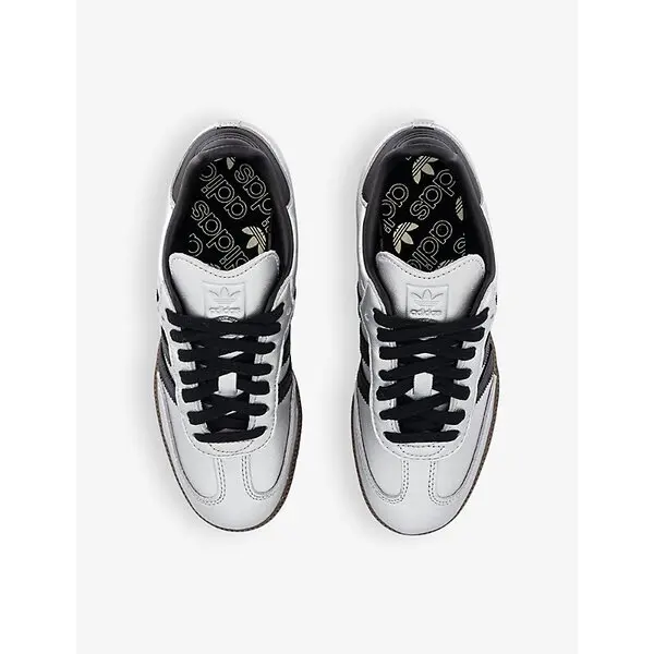 adidas gazelle silver green womens Adidas Samba OG in Core Black / Silver Metallic main image 1