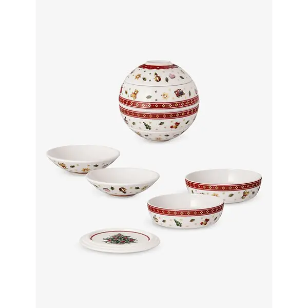 VILLEROY & BOCH Toy's Delight La Boule Stackable Five-piece Porcelain Set - One-color