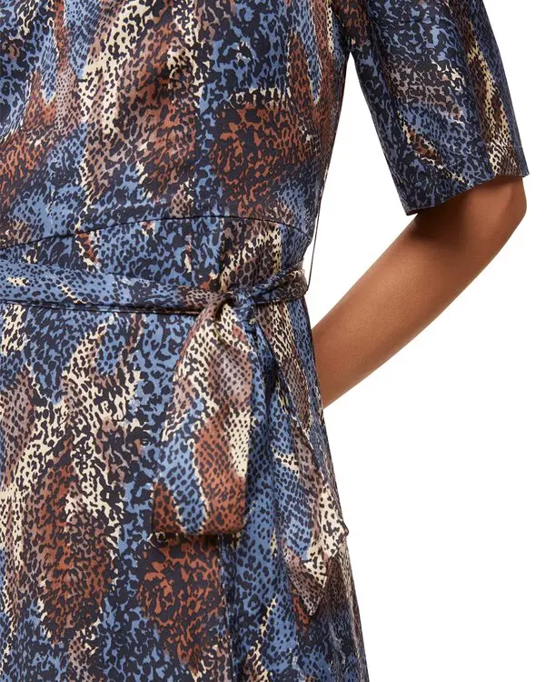 Whistles Marlow Dashed Spot Print Midi Dress