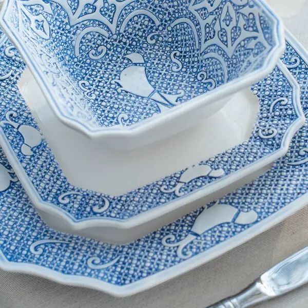 VIETRI Uccello Blu Salad Plate