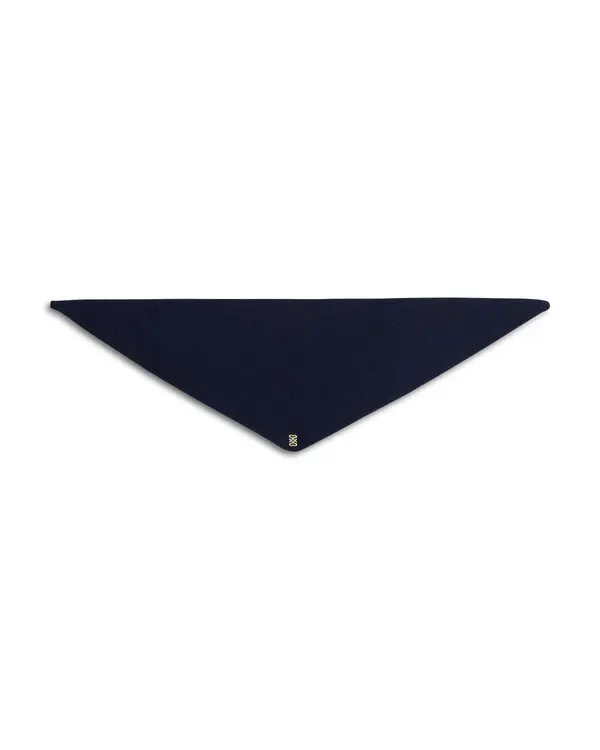 Sandro Shani Wool & Cashmere Collar Snood Scarf - Navy Blue