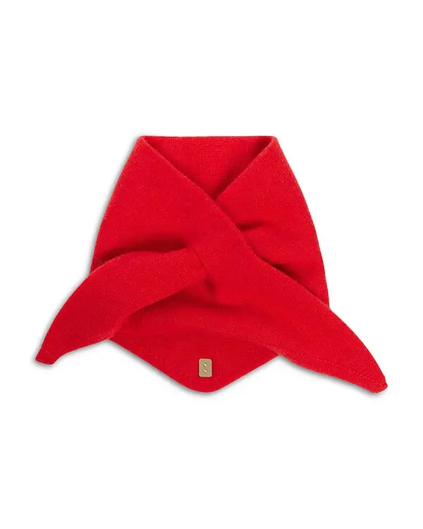 Sandro Shani Wool & Cashmere Collar Snood Scarf - Red