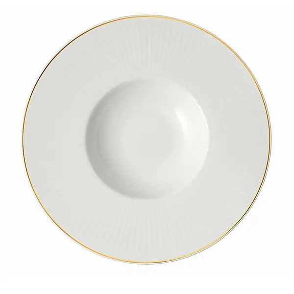 VILLEROY & BOCH Chateau Septfontaines Gold Rim Dinner Bowl - White