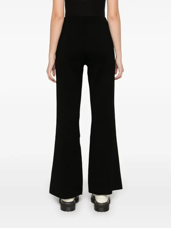 CHARLOTT Flared Trousers - Black