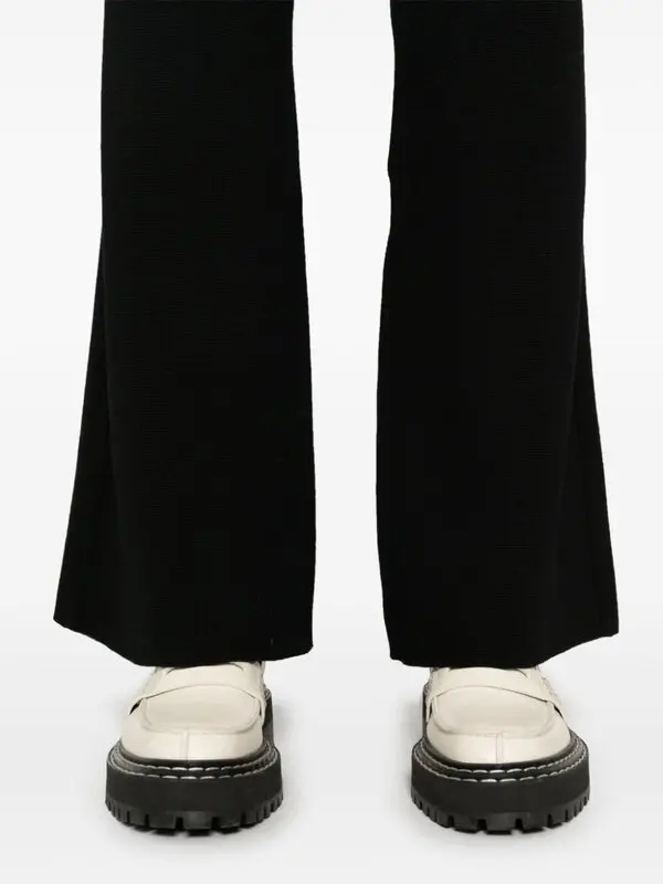 CHARLOTT Flared Trousers - Black