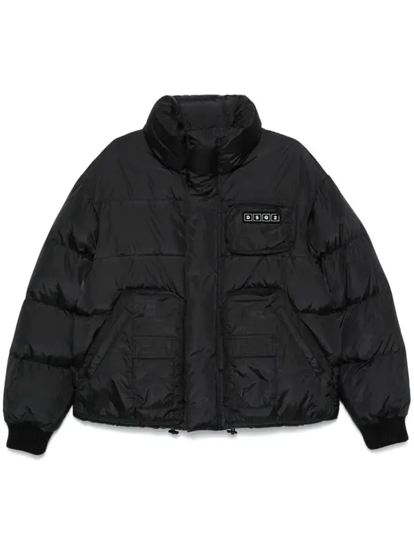 Dsquared2 Logo-appliquéd Puffer Jacket - Black
