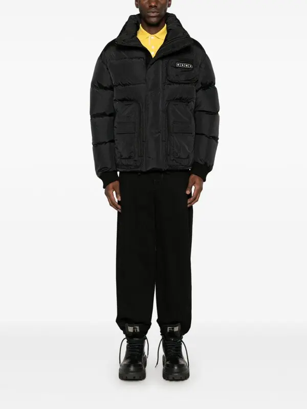 Dsquared2 Logo-appliquéd Puffer Jacket - Black