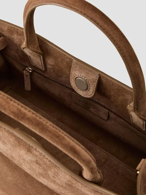 Veronica Beard Dash Suede Tote Bag - Bark