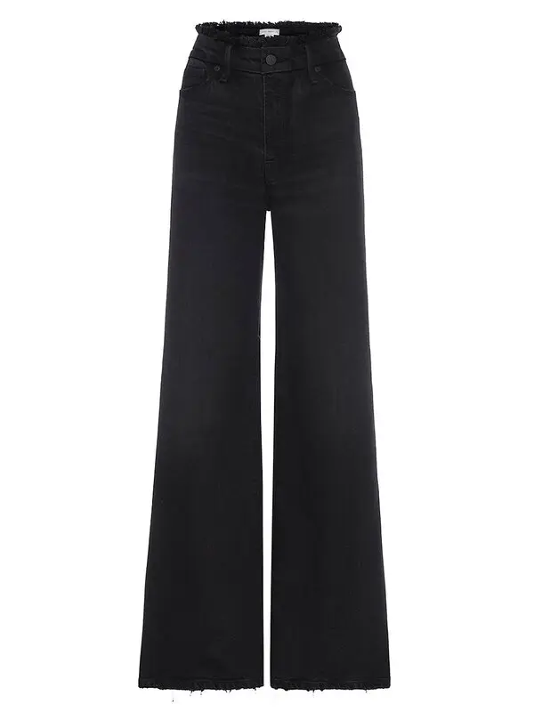 Good American Soft Tech Good Waist Palazzo Jeans