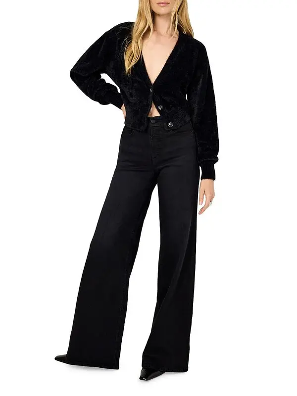 Good American Soft Tech Good Waist Palazzo Jeans
