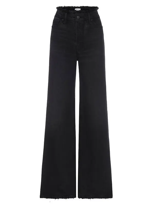 Good American Soft Tech Good Waist Palazzo Jeans