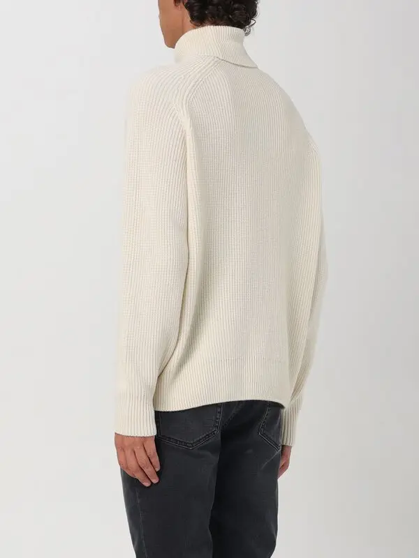 BOSS Ribbed Turtleneck Sweater - Ivory