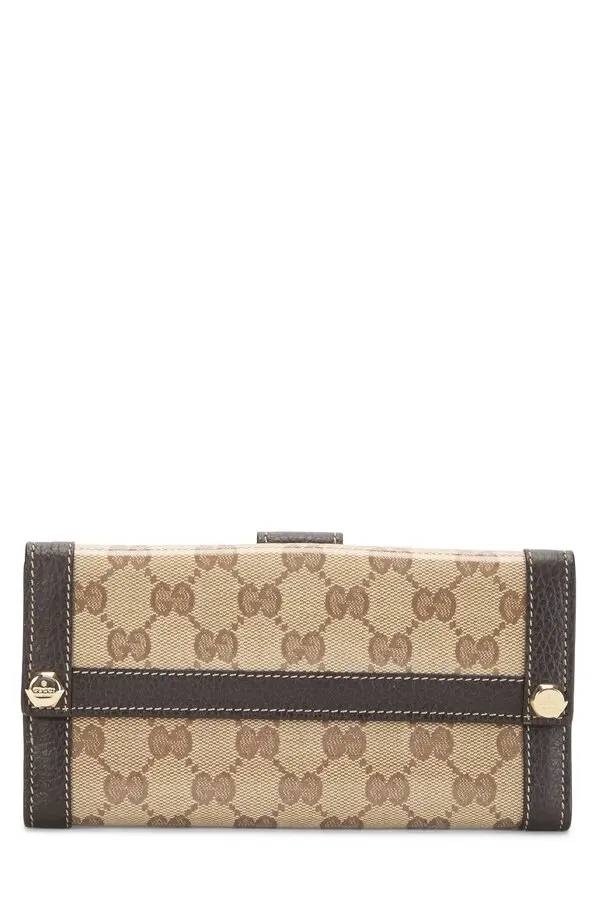 Gucci Gg Crystal Canvas Continental Wallet