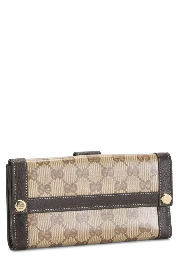 Gucci Gg Crystal Canvas Continental Wallet