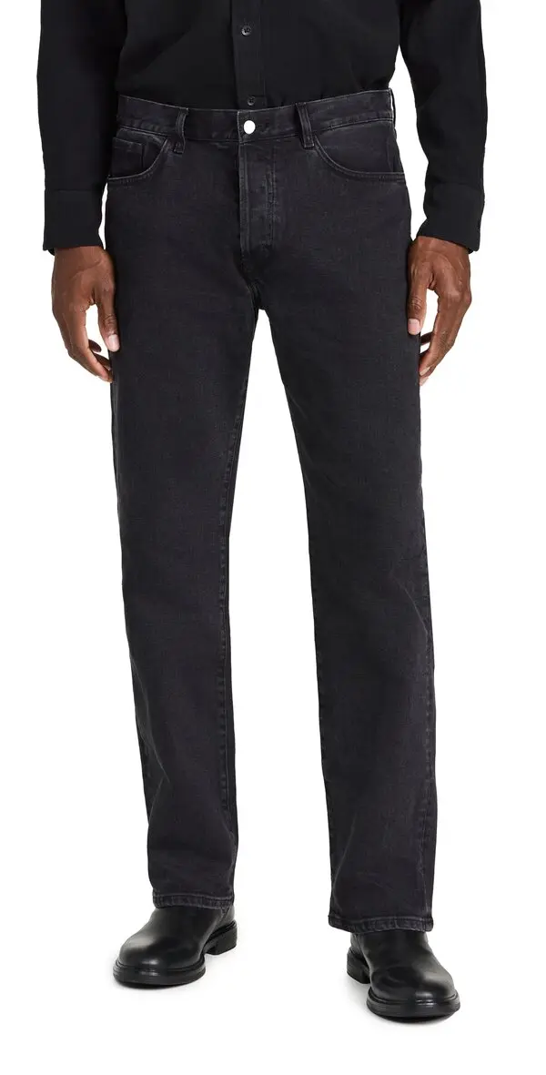 JEANERICA Casual Relaxed Straight Leg Jeans - Black 2 Weeks