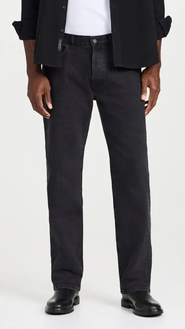 JEANERICA Casual Relaxed Straight Leg Jeans - Black 2 Weeks