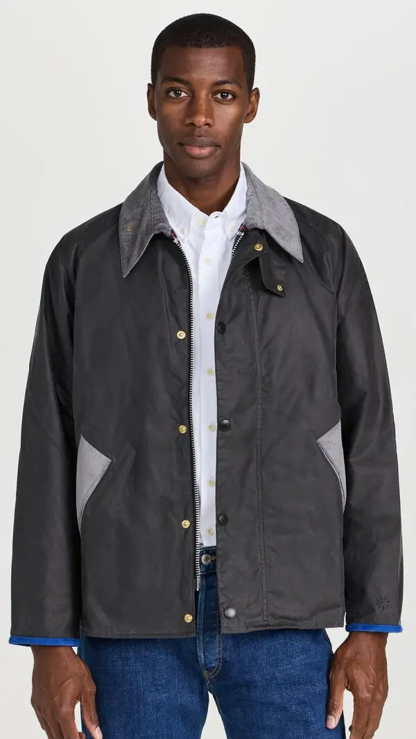 【美品】Barbour TRANSPORT WAX 完売 グレー Barbour / Barbour Transport Wax Jacket