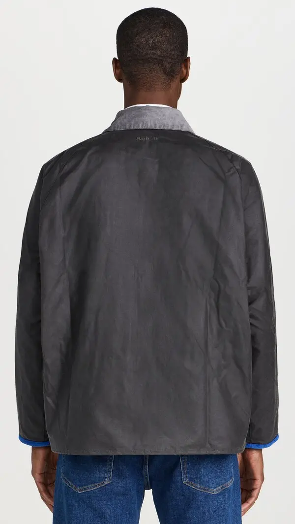 【美品】Barbour TRANSPORT WAX 完売 グレー BARBOUR/バブアー TRANSPORT WAX トランスポートワックス MWX1678(36