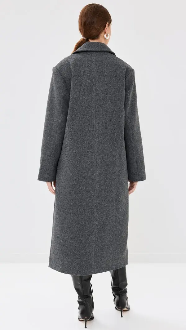 Lioness Olsen Felt Coat - Grey Marle