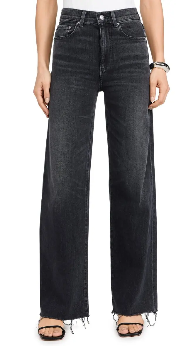 LE JEAN Column Trouser Jeans - Shadow