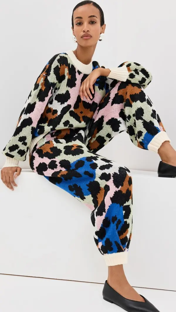 Farm Rio Leopard Knit Sweater