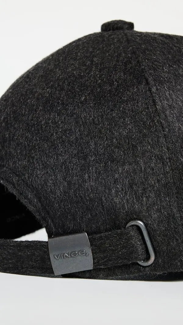 Vince Cashmere Baseball Cap - H. Charcoal