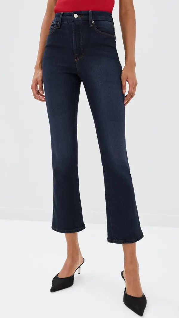 Good American Soft Tech Good Curve Straight Leg Jeans
