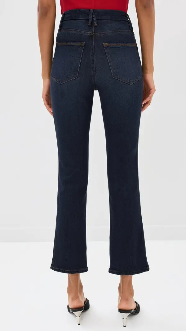 Good American Soft Tech Good Curve Straight Leg Jeans