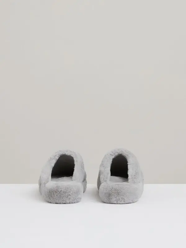 REISS Andrea Faux Fur Slippers