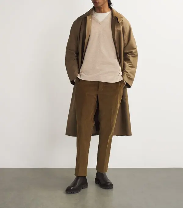 Johnstons Of Elgin Cashmere V-neck Sweater - Beige