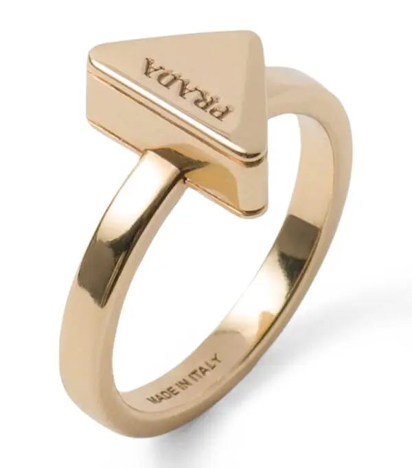 Prada Triangle Ring - Metallic