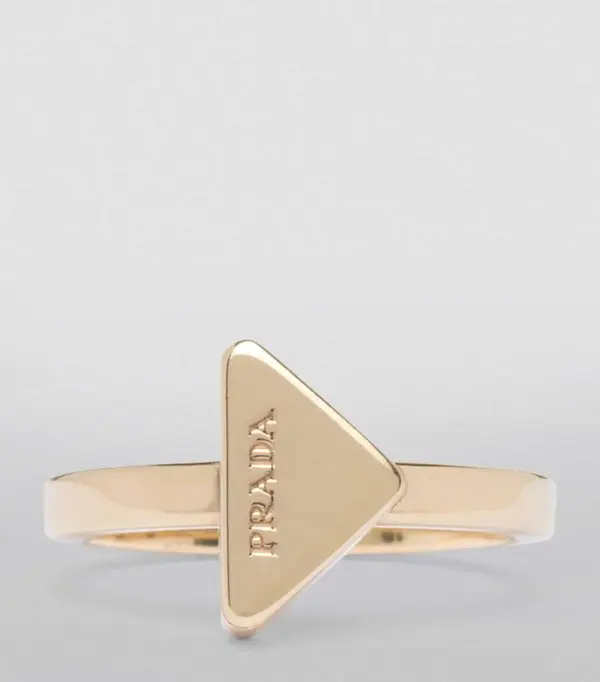 Prada Triangle Ring - Metallic