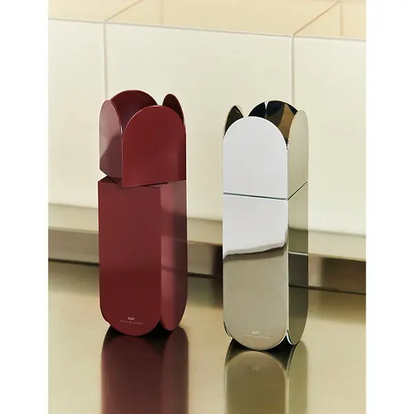 HAY Arcs Stainless-steel Salt And Pepper Grinder 17cm - Burgundy