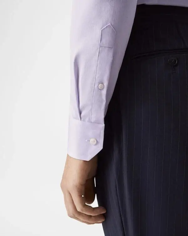 Eton Contemporary-fit Twill Dress Shirt - Medium Purple