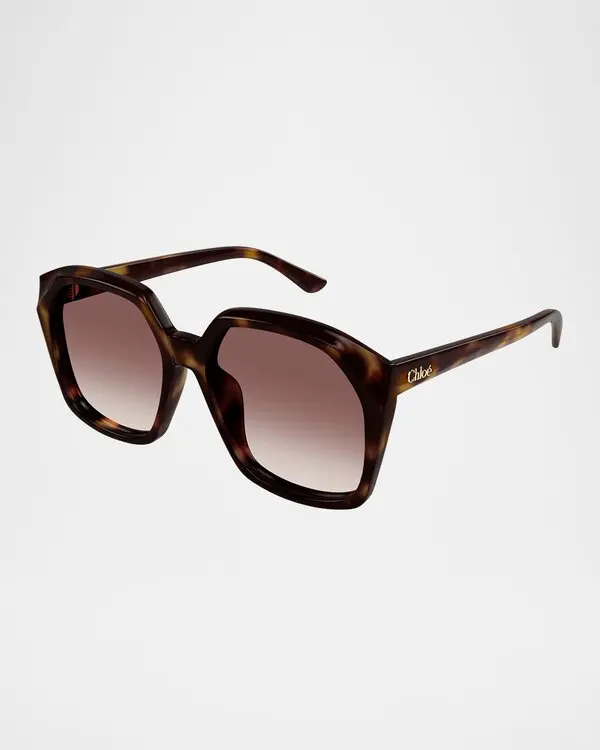 Chloé Acetate Sunglasses - Shiny Medium Havana