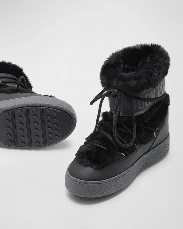 Moon Boot Track Faux Fur Ankle Boots