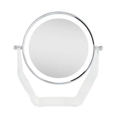 ZADRO Lighted Makeup Mirror With Magnification & Swivel - Chrome