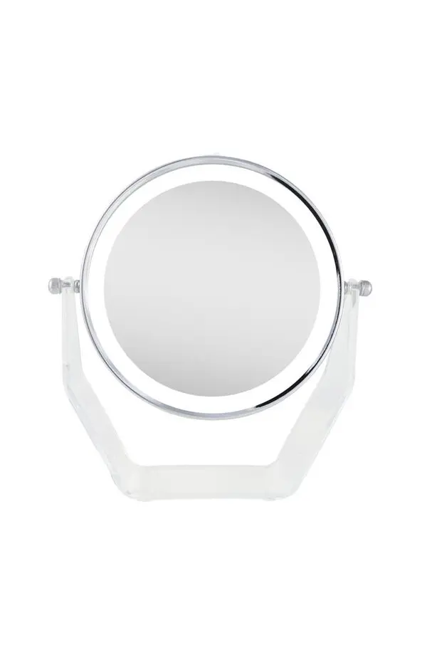 ZADRO Lighted Makeup Mirror With Magnification & Swivel - Chrome