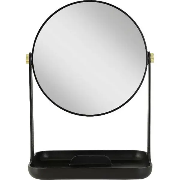 ZADRO Back-to-school Makeup Mirror With Accessory Tray & Phone Holder - Black