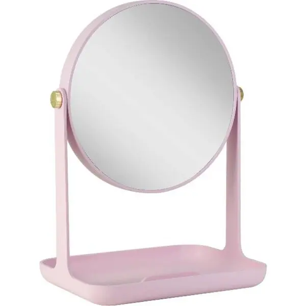 ZADRO Back-to-school Makeup Mirror With Accessory Tray & Phone Holder - Rose Quartz