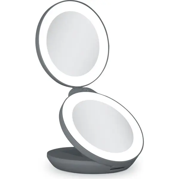 ZADRO Lighted Travel Mirror With Magnification & Folding-to-compact - Black Shadow