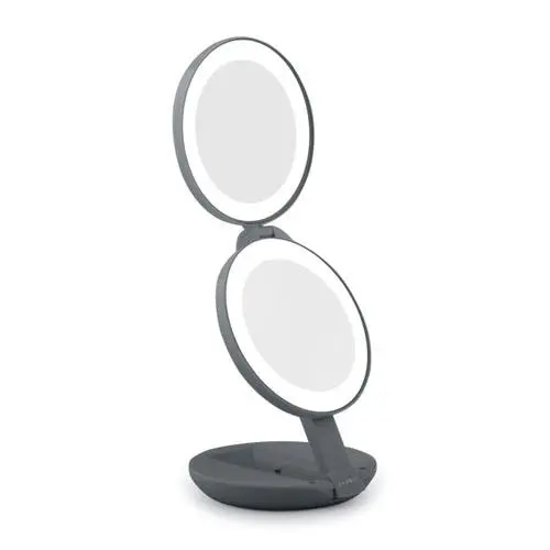 ZADRO Lighted Travel Mirror With Magnification & Folding-to-compact - Black Shadow