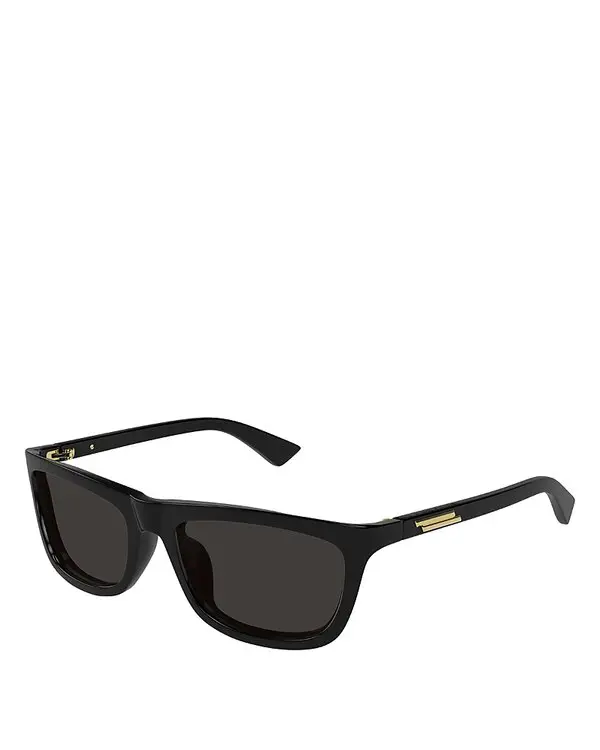 Bottega Veneta Square Sunglasses - Black/gray Solid